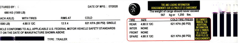 Replacement Trailer Label| VM Boat Trailers