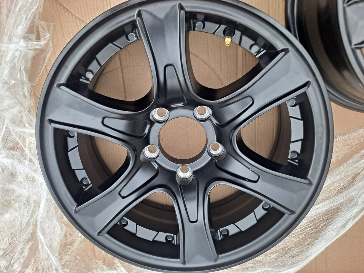Thoroughbred Matte Black Wheel| VM Boat Trailers